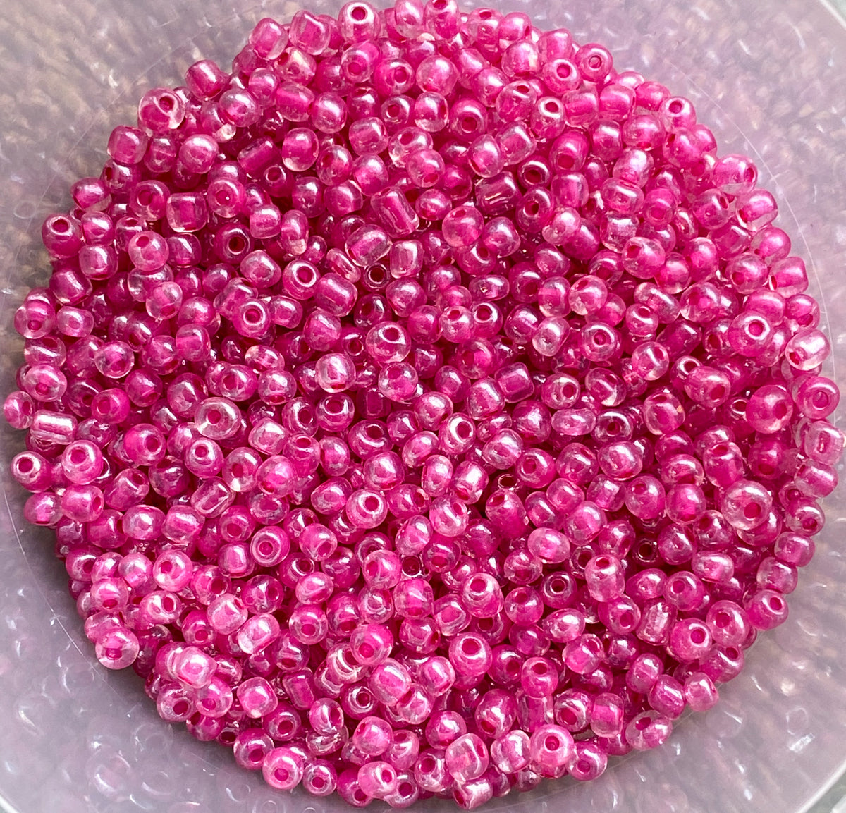 6/0 Translucent with Fuchsia Inlay — Alter Ego Beading Supplies